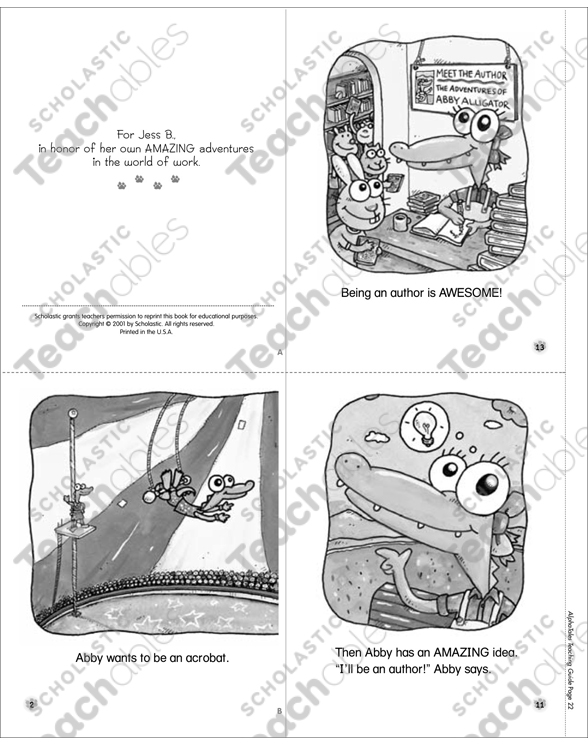 Alpha Tales: Abby the Alligator (Letter A): Alpha Tales Mini-Book by