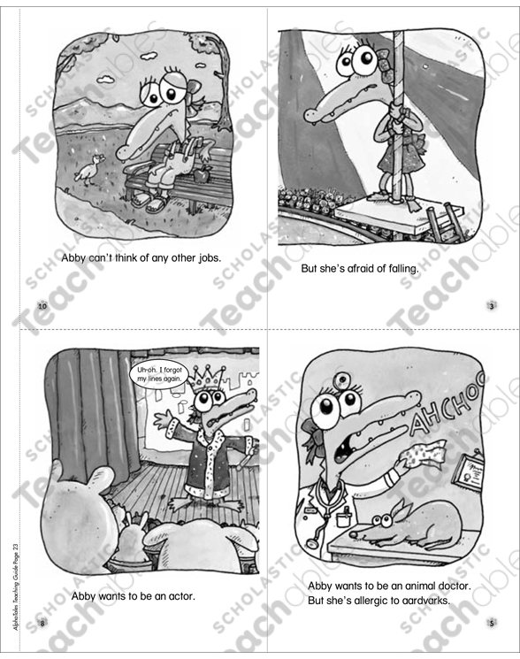 Alpha Tales: Abby the Alligator (Letter A): Alpha Tales Mini-Book by