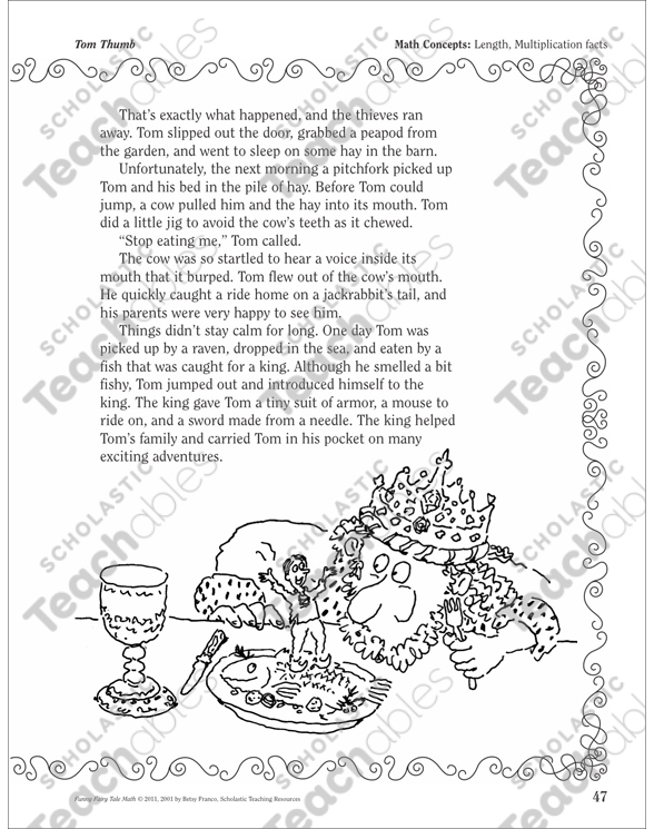Tom Thumb (Length, Multiplication Facts): A Funny Fairy Tale Math ...