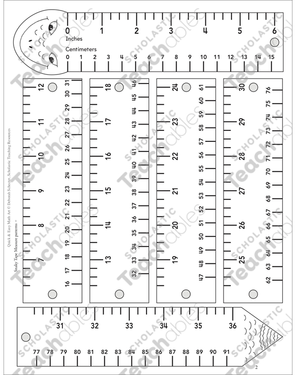 Metric Strip Sculptures (Linear Measurement/Metric Units): Quick & Easy ...