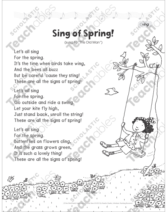 Sing of Spring! (-ing): Short -i Word Family Song by