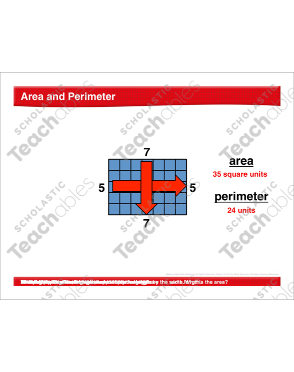 Math Review: Area/Perimeter, Fact Families, Perimeter, Distributive ...
