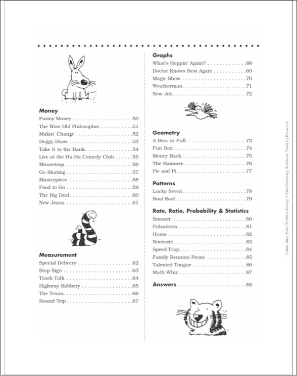 Comic-Strip Math: Problem Solving by Dan Greenberg