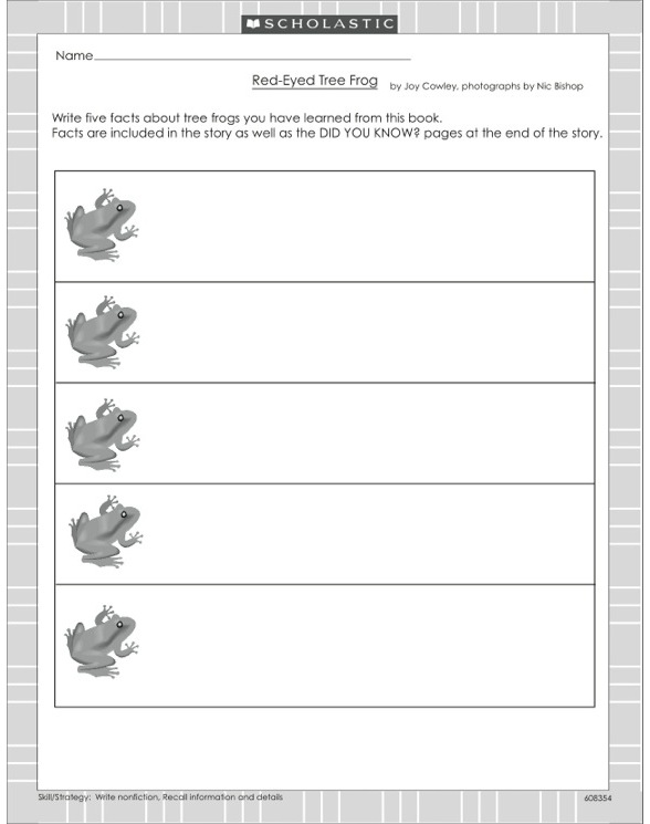 Red-Eyed Tree Frog by Joy Cowley