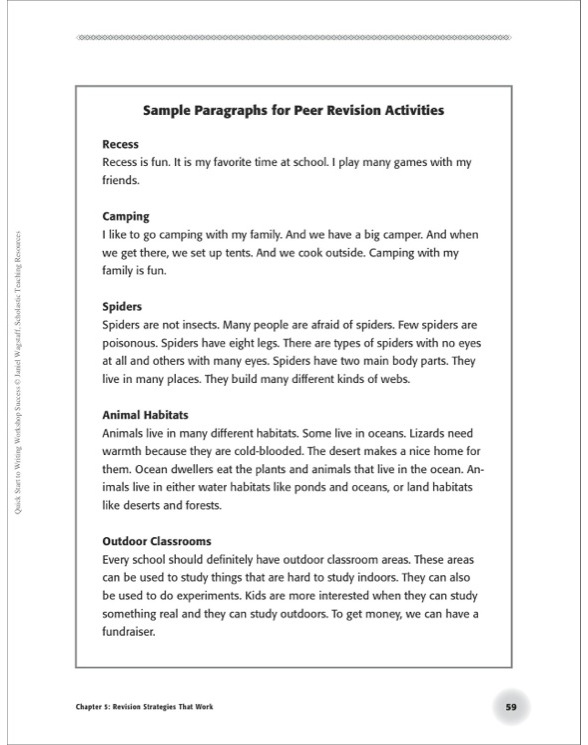 Revision Strategies That Work: Quick Start to Writing Workshop Success by
