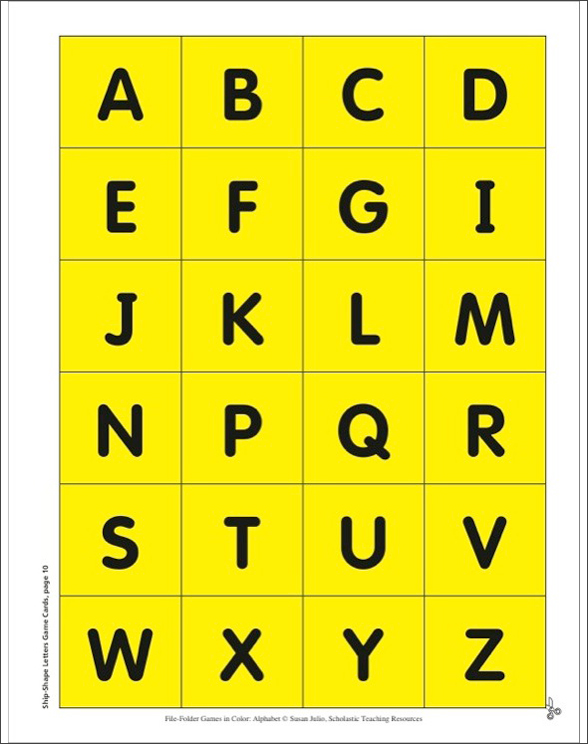 File-Folder Games in Color: Alphabet by Susan Julio