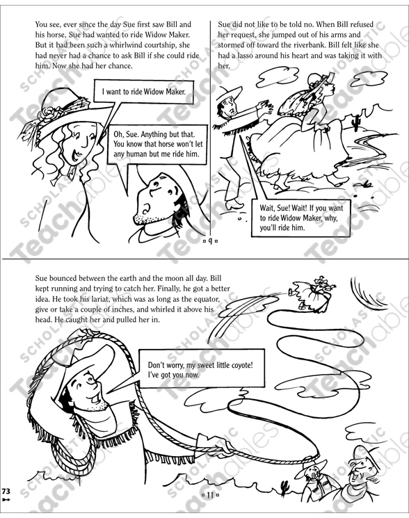 Tall Tales: Slue-Foot Sue and Pecos Bill: Tall Tale Mini-Book by