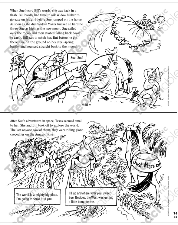 Tall Tales: Slue-Foot Sue and Pecos Bill: Tall Tale Mini-Book by