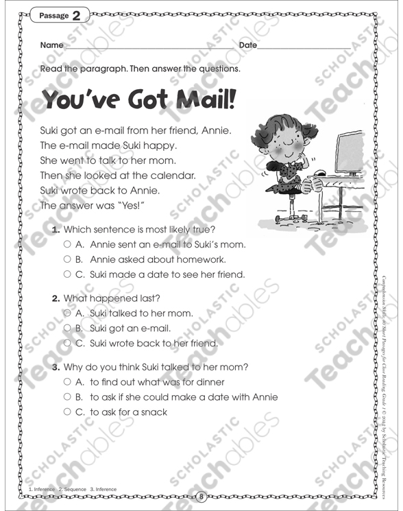 You've Got Mail!: Grade 1 Close Reading Passage by