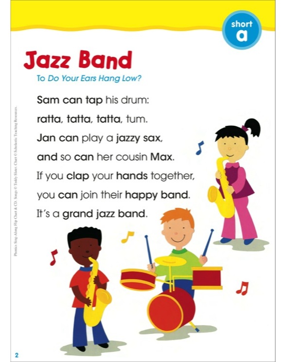 Phonics Sing-Along Flip Chart by Teddy Slater