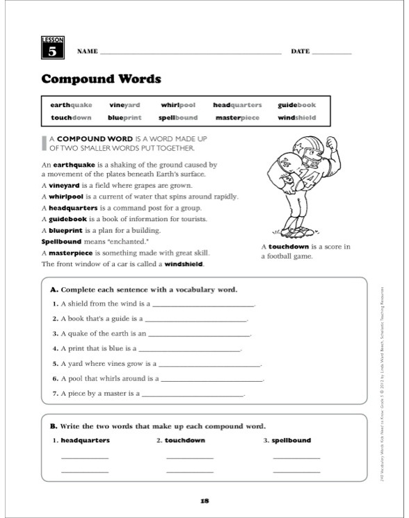240 Vocabulary Words Kids Need to Know: Grade 5 by Linda Beech