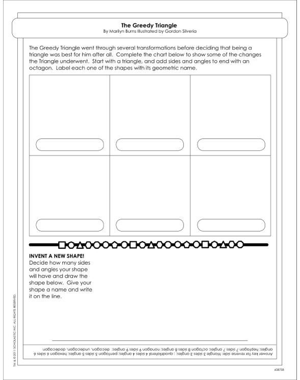 The Greedy Triangle by Marilyn Burns