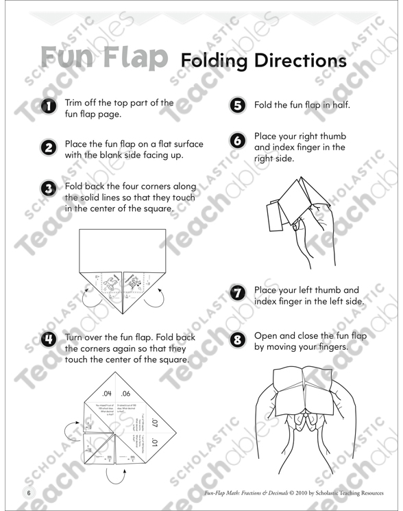 Make-Your-Own Fun Flap (Blank Template): Fun-Flap Hands-On Math ...