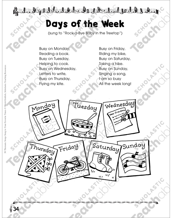 Days of the Week: Thematic Song by