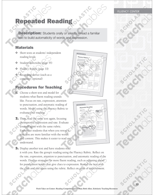 Repeated Reading: Fluency Learning Center by