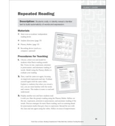 Repeated Reading: Fluency Learning Center by