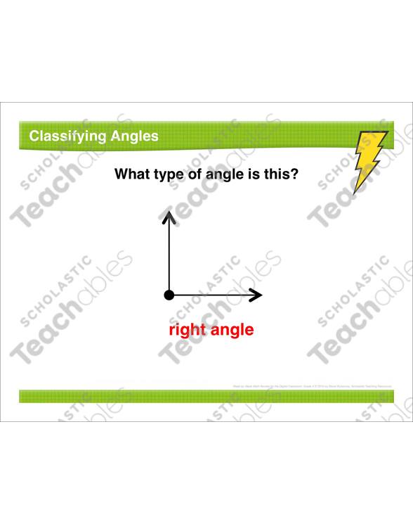 Math Review: Angles, Multiply By One-Digit Numbers, Compare Fractions by