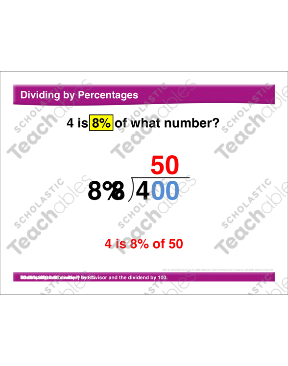 Math Review: Divide Percentages, Negative Numbers, Absolute Value ...