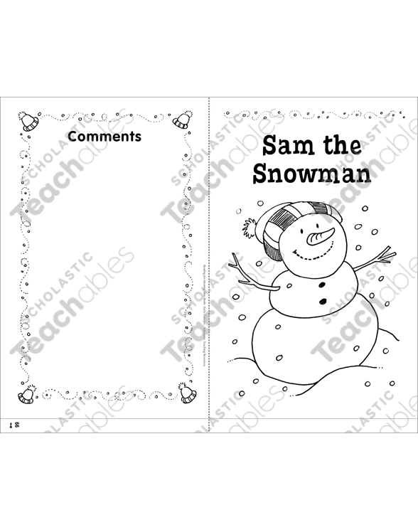 Sam the Snowman: Mini-Book by