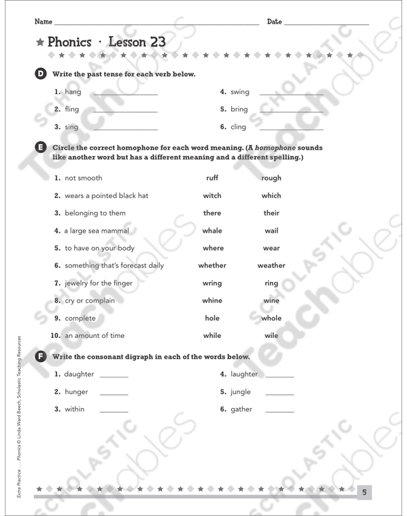 Consonant Digraphs (CH, SH, PH, TH, WH, NG, and GH): Phonics Unit by