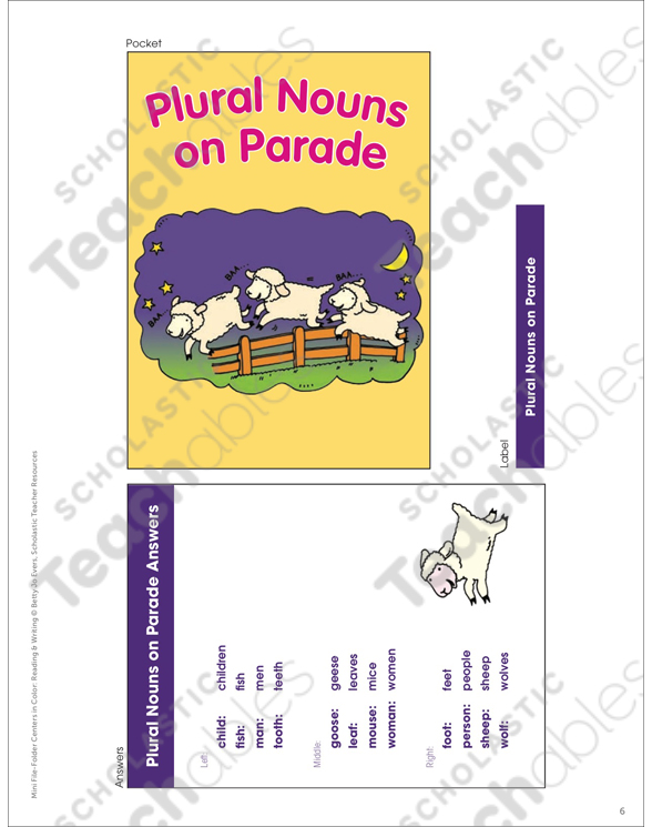Singular & Plural Nouns Grade 4 Differentiation Pack by