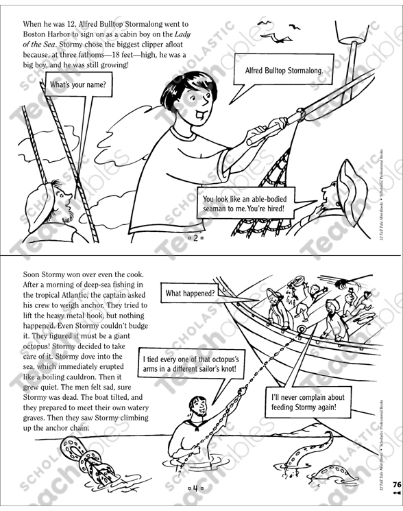 Tall Tales: Alfred Bulltop Stormalong: Tall Tale Mini-Book by