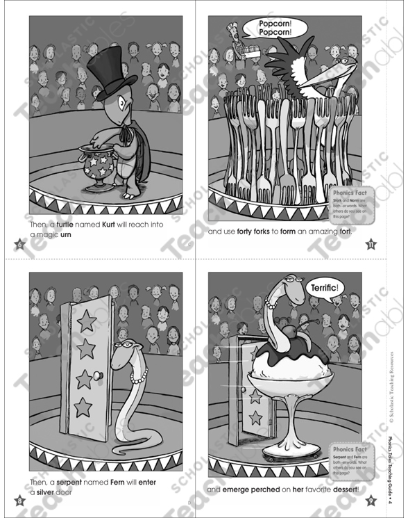 Bert's Super Circus (bossy r): Phonics Tales Mini-Book by