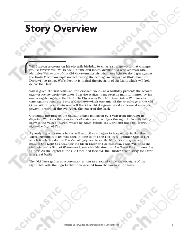 Book Guide: The Dark is Rising by