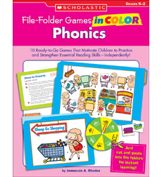File-Folder Games in Color: Phonics by Immacula A. Rhodes