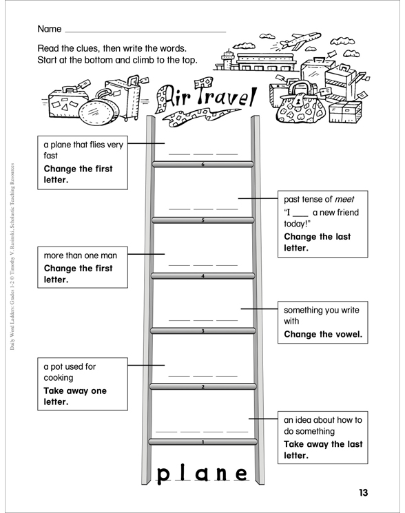 Daily Word Ladders: Grades 1-2 by Timothy V. Rasinski