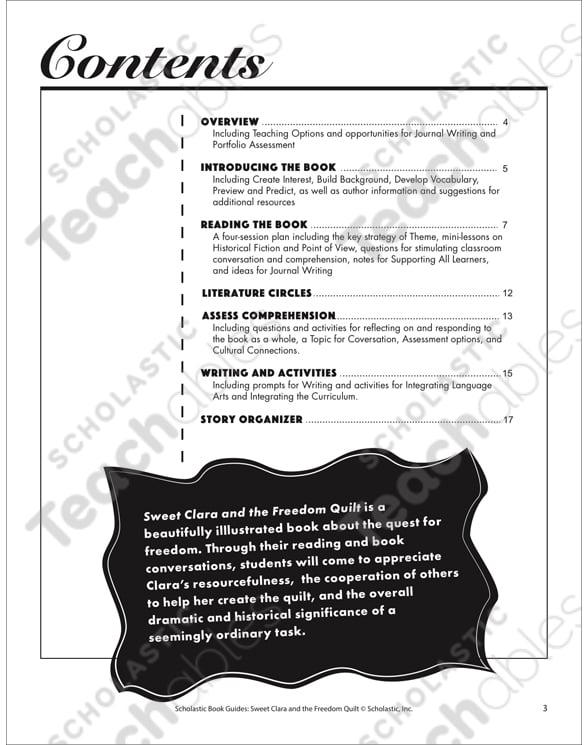 Book Guide: Sweet Clara and the Freedom Quilt by