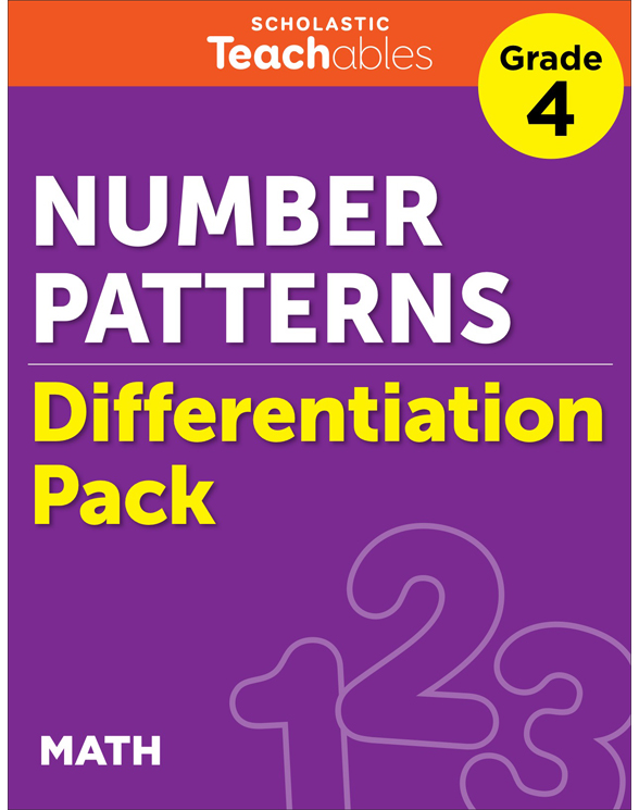 Number Patterns Grade 4 Differentiation Pack by