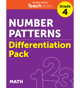 Number Patterns Grade 4 Differentiation Pack by