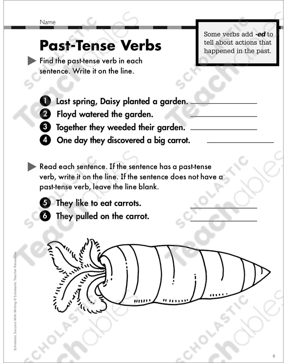 Verb Tenses Grade 2 Differentiation Pack by