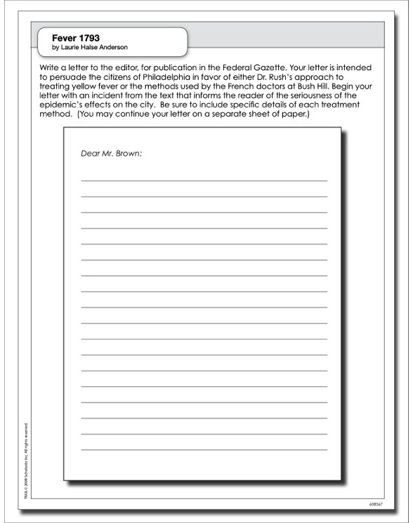 Fever 1793 by Laurie Halse Anderson