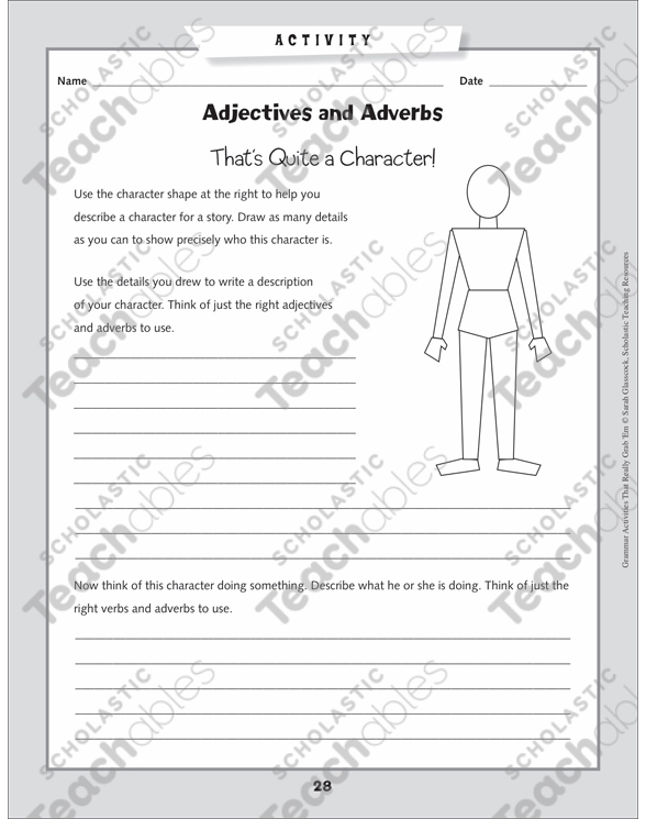 Grammar Mini-Lesson: All About Adjectives and Adverbs (grades 3-5) by