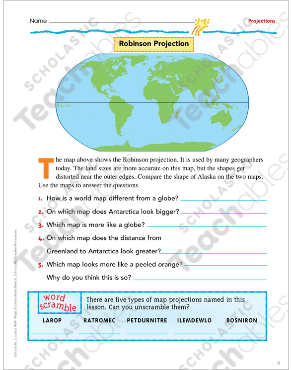 Map Skills Grade 5 Differentiation Pack by