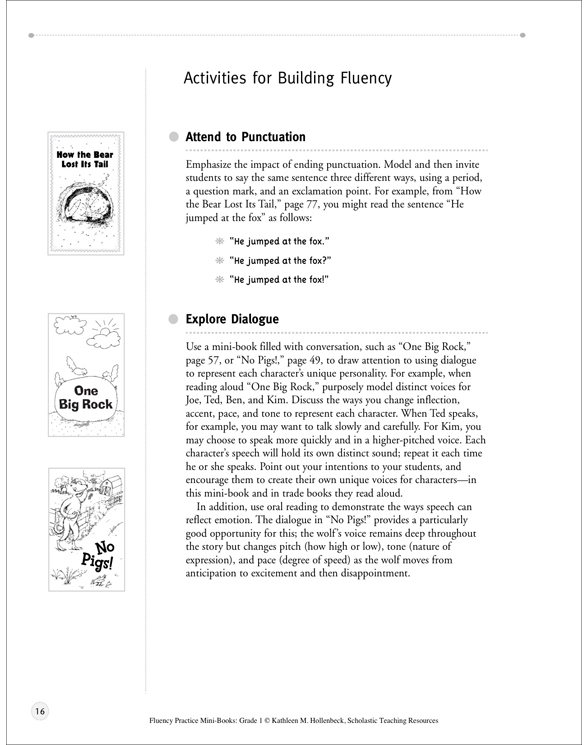 Fluency Practice Mini-Books: Grade 1 by Kathleen M. Hollenbeck