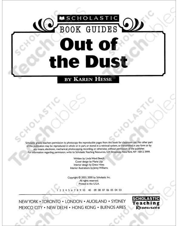 Book Guide: Out of the Dust by