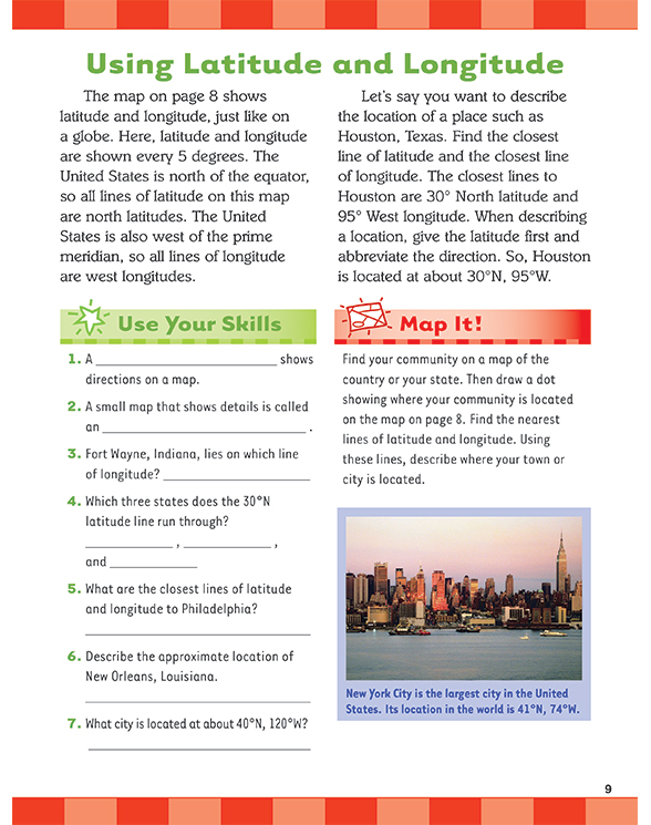 Map Skills for Today: Traveling Near and Far by