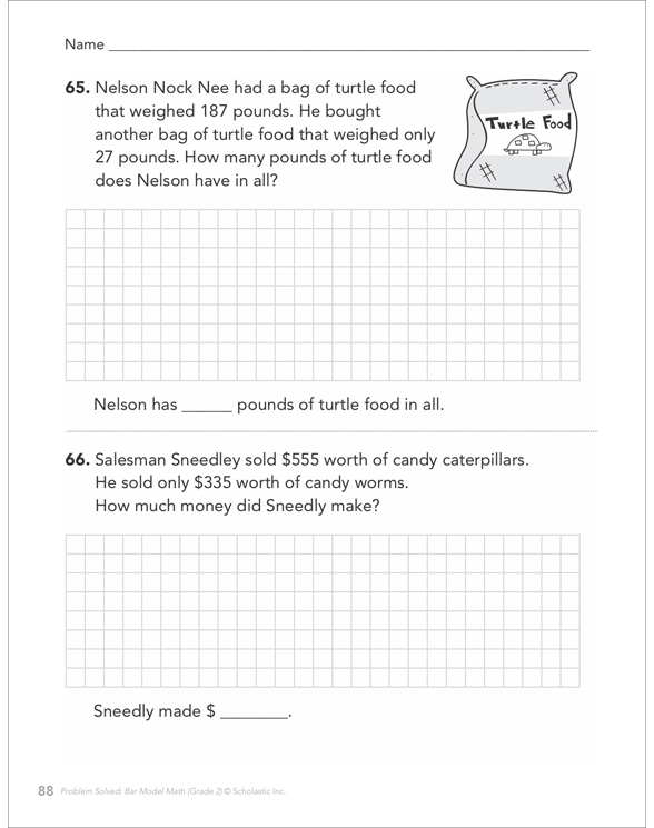 Problem Solved: Bar Model Math: Grade 2 by Bob Krech Problem Solved: Bar Model Math: Grade 2 by Bob Krech