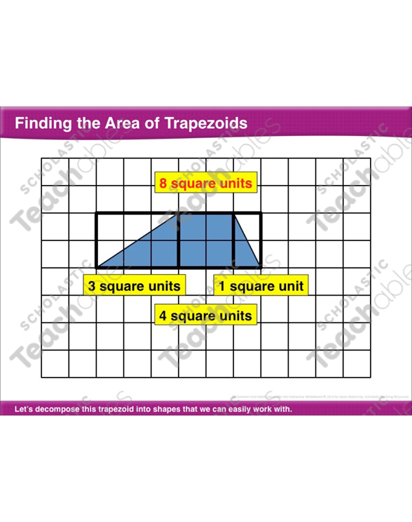 Finding the Area of Trapezoids: Math Lesson by