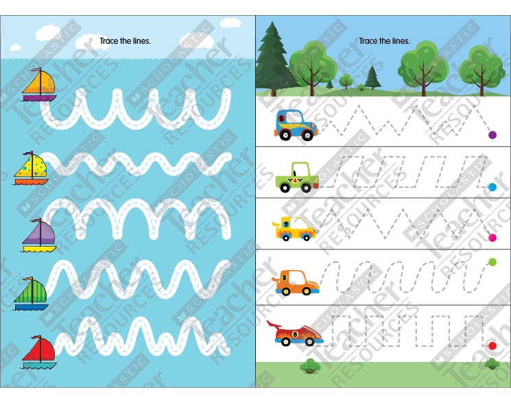 Pre-K Trace & Write Wipe-Clean Activity Book by