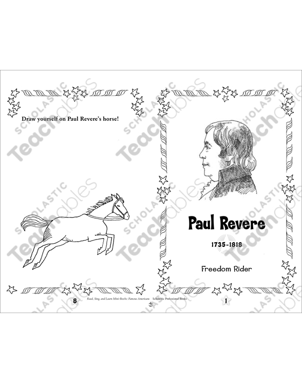 Paul Revere: Famous American Mini-Book by