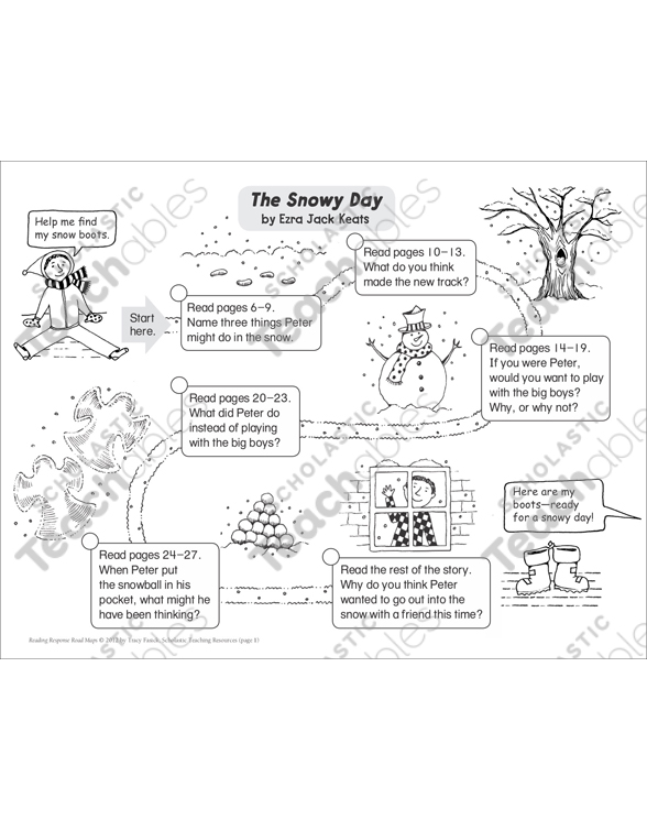 The Snowy Day by Ezra Jack Keats: Reading Response Road Map by