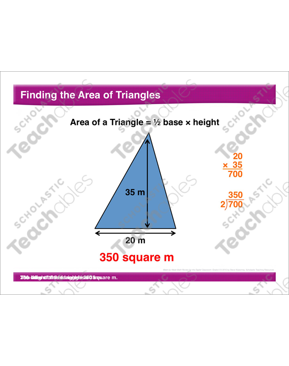 Math Review: Finding the Area of Triangles, Parallelograms, Trapezoids ...
