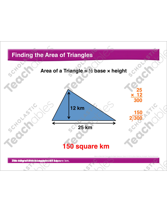 Math Review: Finding the Area of Triangles, Parallelograms, Trapezoids ...