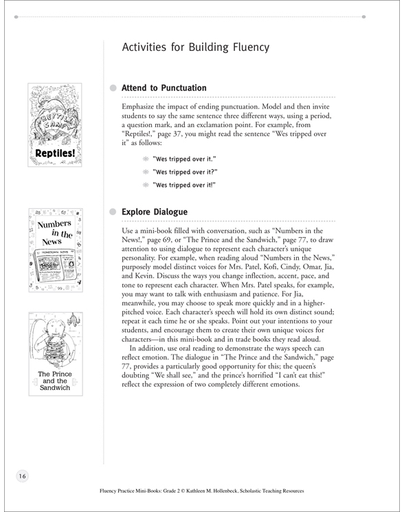 Fluency Practice Mini-Books: Grade 2 by Kathleen M. Hollenbeck
