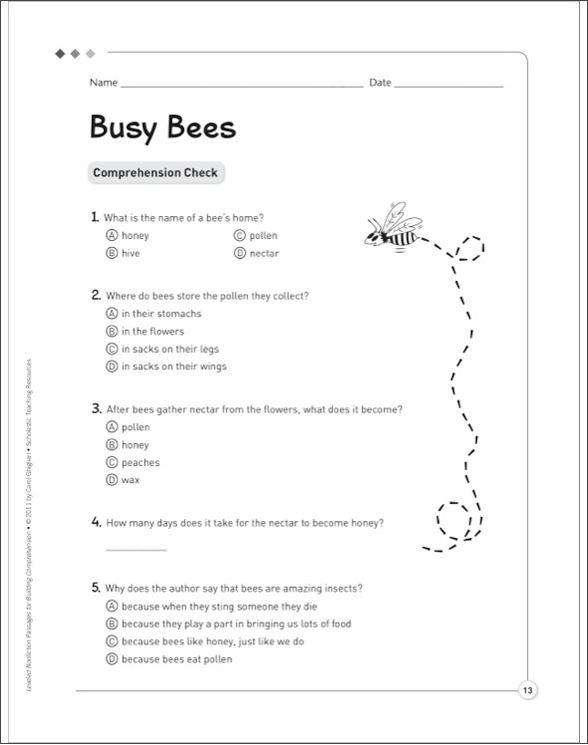 Leveled Nonfiction Passages for Building Comprehension by Carol Ghiglieri