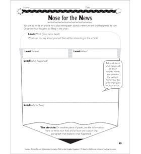 Newspaper Article: Leveled Graphic Organizers by
